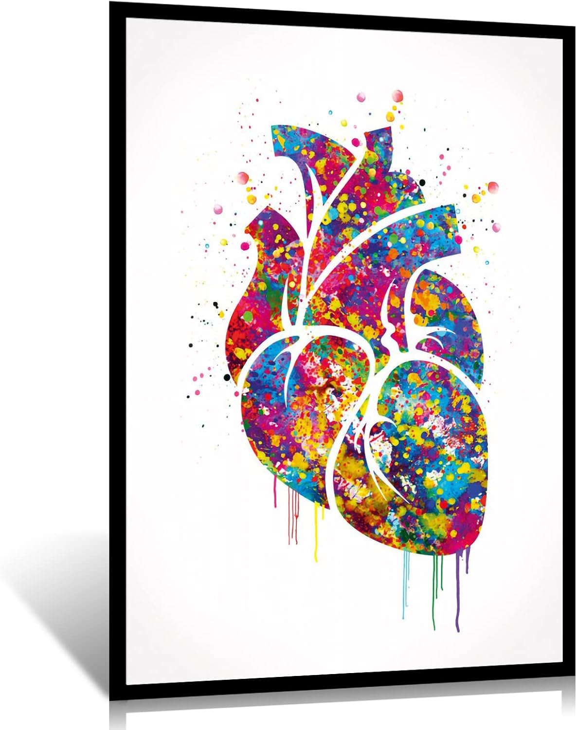 Amazon.com: MEDICAL DECORATIONS Heart Watercolor Art Print Medical Art ...