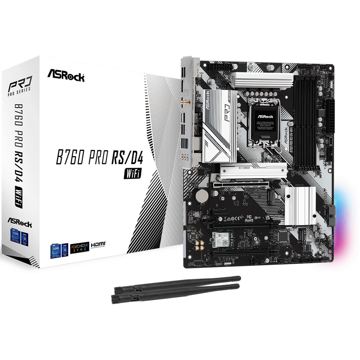 Amazon.com: MB ASRock Intel 1700 B760 PRO RS/D4 WiFi : Electronics