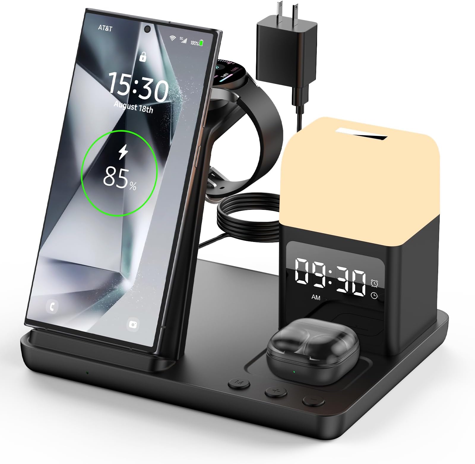 Amazon.com: SAMSUNG Official Galaxy Watch Fast Wireless Charger (USB-C ...