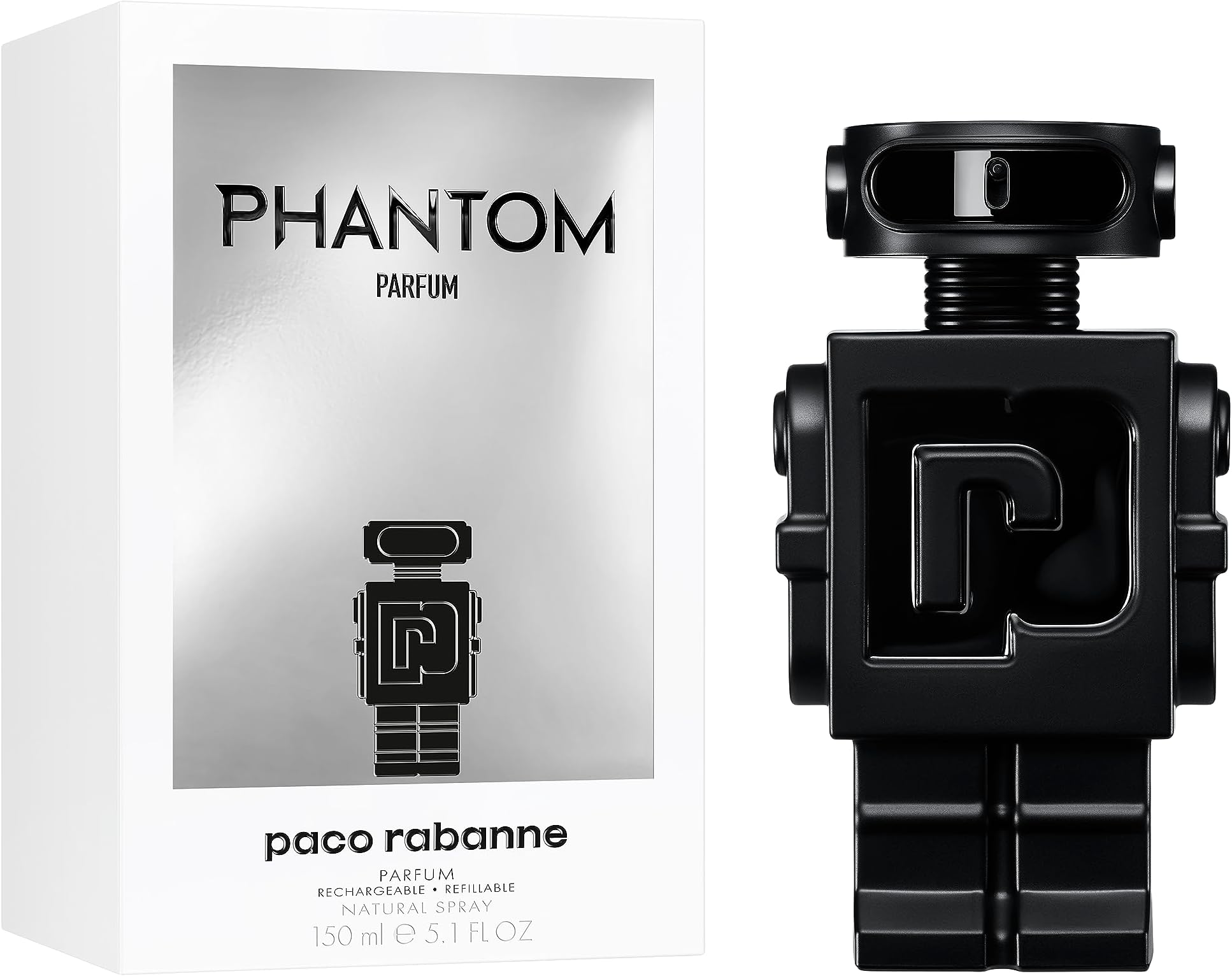 Amazon.com : Paco Rabanne Phantom Intense Eau De Parfum Spray for Men ...