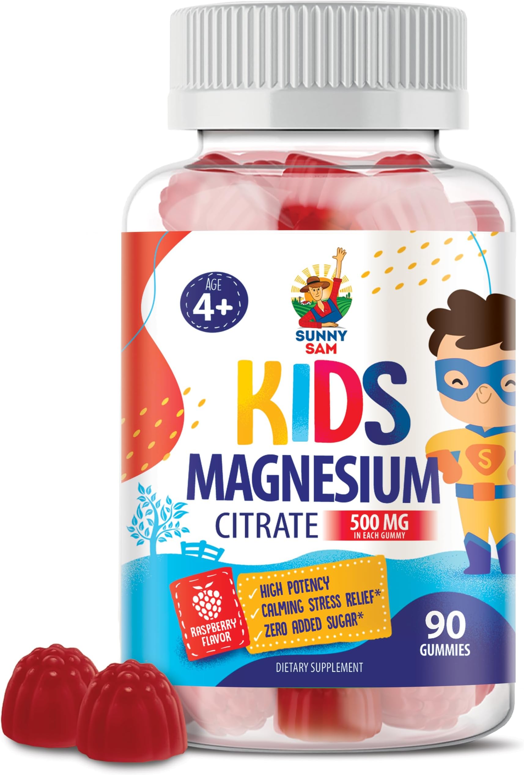 Amazon.com: Magnesium Gummies for Kids & Adults - 500mg - Calm ...