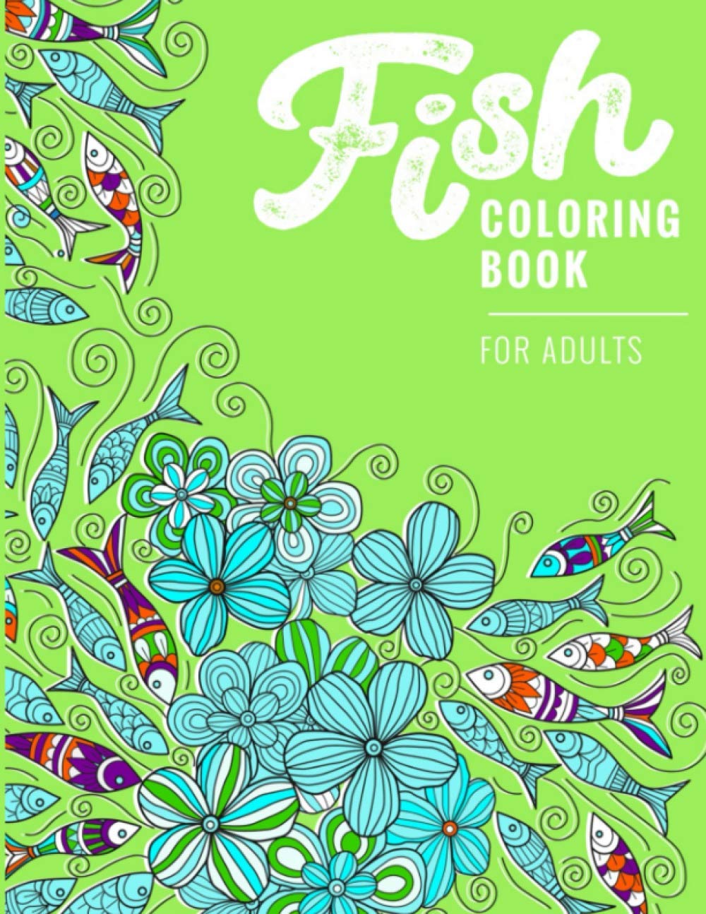 Amazon.com: Fish coloring Book for Adults: Stress Relieving Designs ...