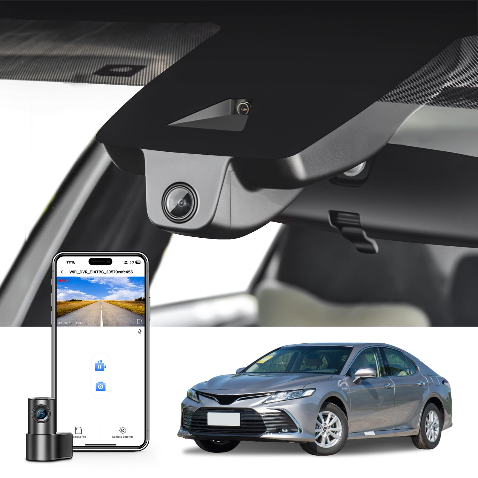 Amazon.com: Mangoal Front 4K & Rear 1080p Dash Cam Custom fit for ...