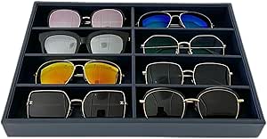 Amazon.com: Svea Display Premium Grade Large Sunglasses Eyewear Tray PU ...