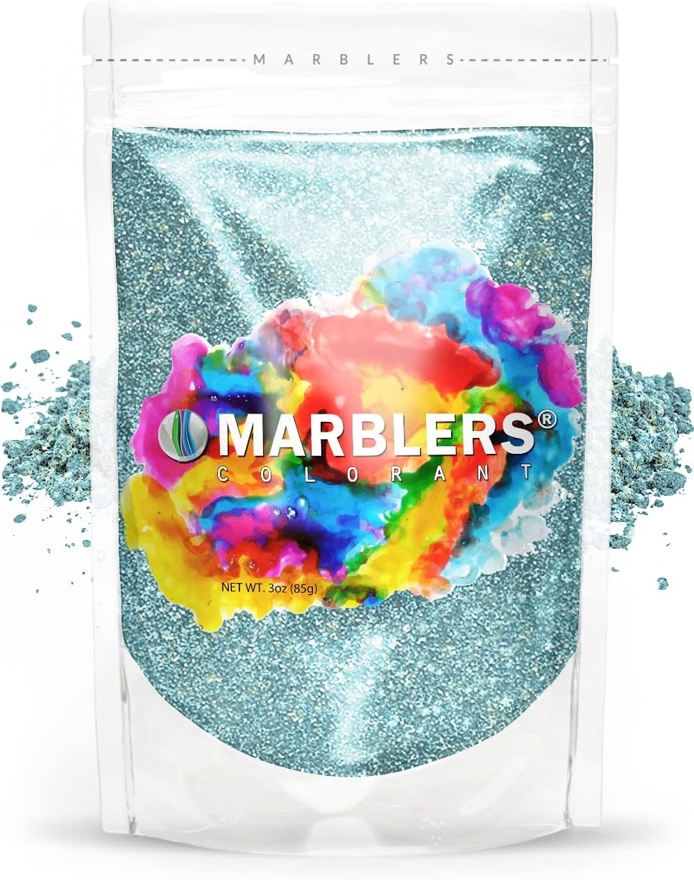 Amazon.com: MARBLERS Teal Mica Powder [Steel Blue Pearl] 3oz (85g ...