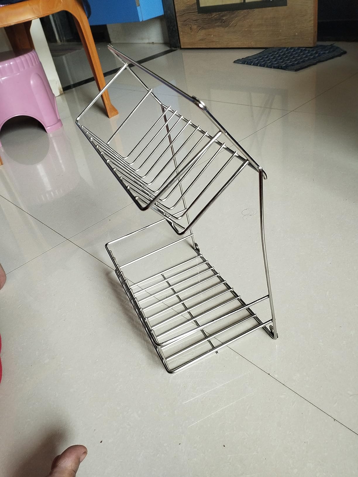 RN STORE Shelf, 2 Layer Kitchen Rack, Bathroom Detergent Rack Shelves ...