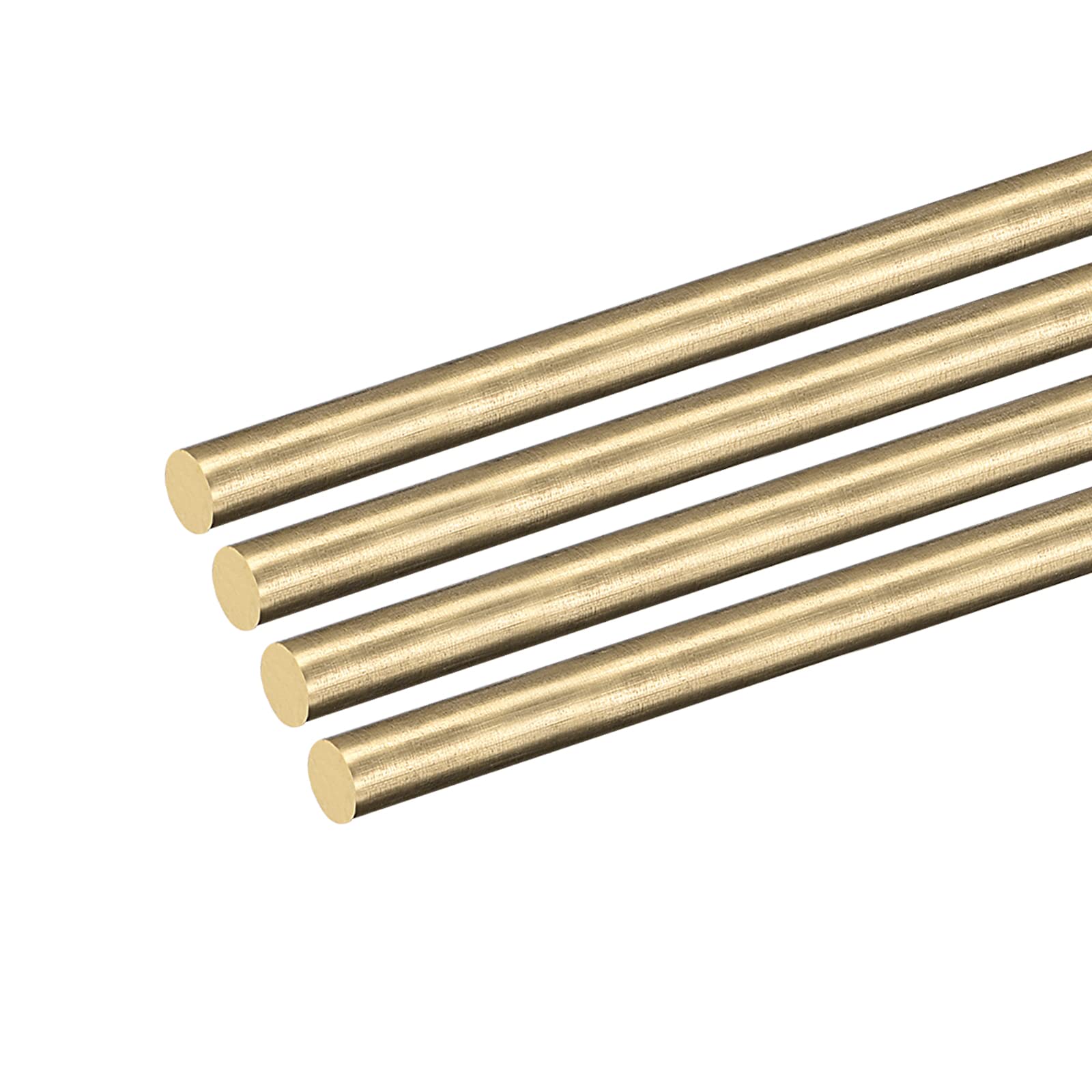 Snapklik.com : 4Pack 5mm X 150mm, Brass Solid Round Rod, Brass Rod ...