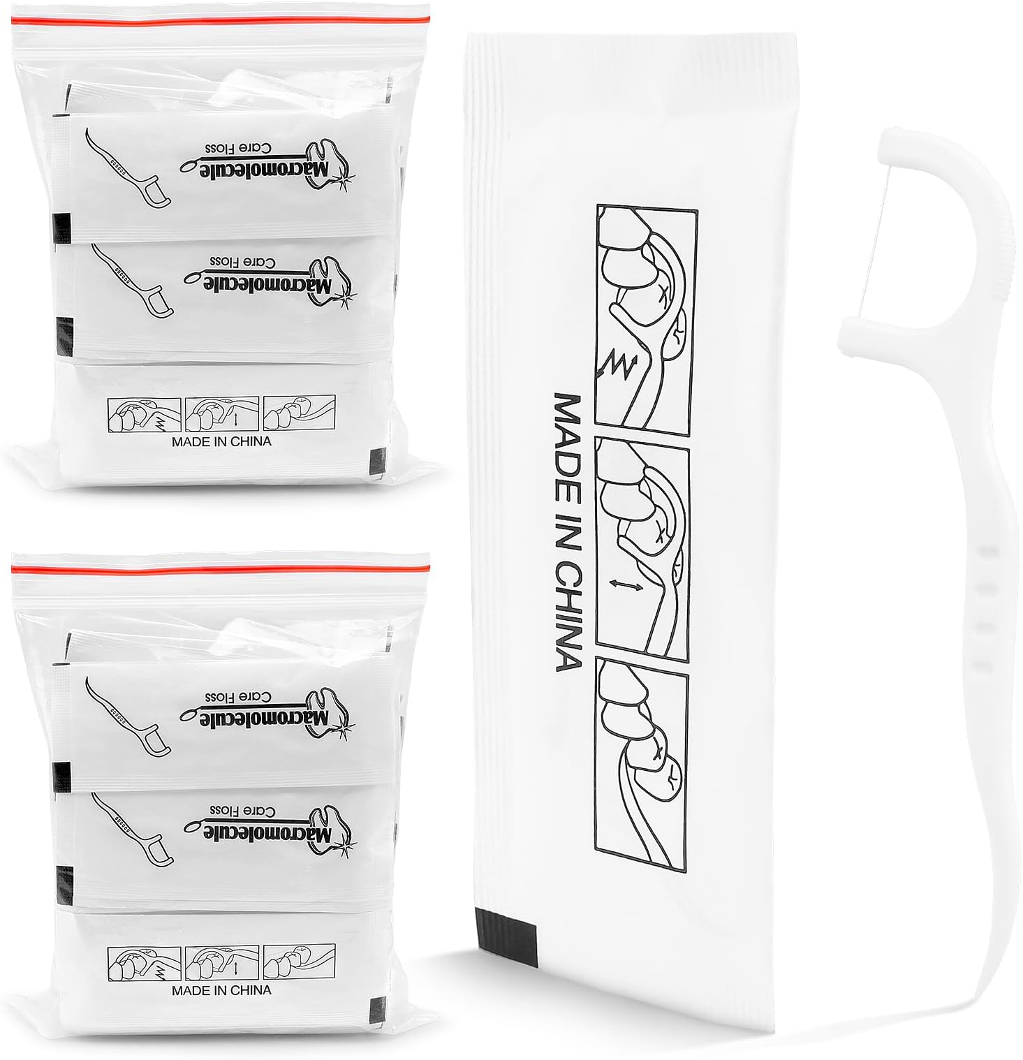 Amazon.com : Dental Floss Picks Flossers Individually Wrapped 350 Count ...
