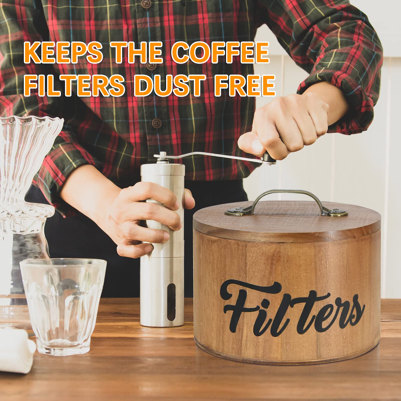 Snapklik.com : Coffee Filter Holder, Farmhouse White Coffee Filter ...