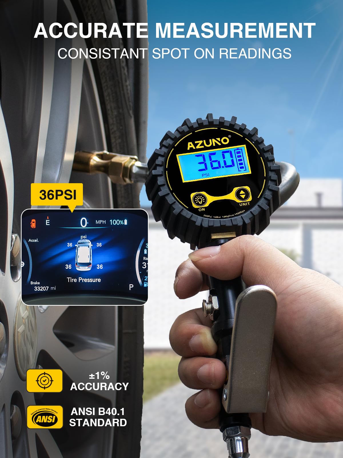 Snapklik.com : AZUNO Digital Tire Inflator