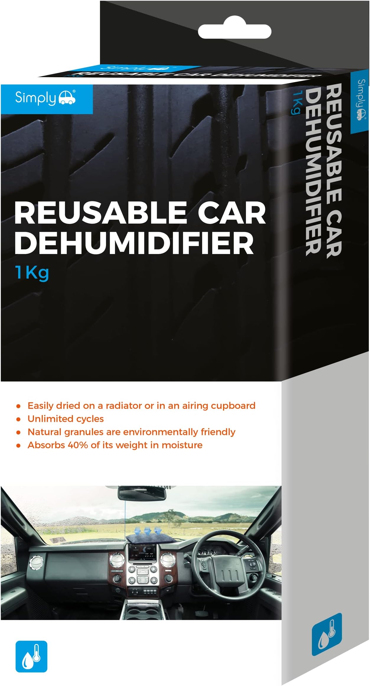 Marco Paul 1x300g Reusable Dehumidifier for Home, Car, Caravan or Boat ...