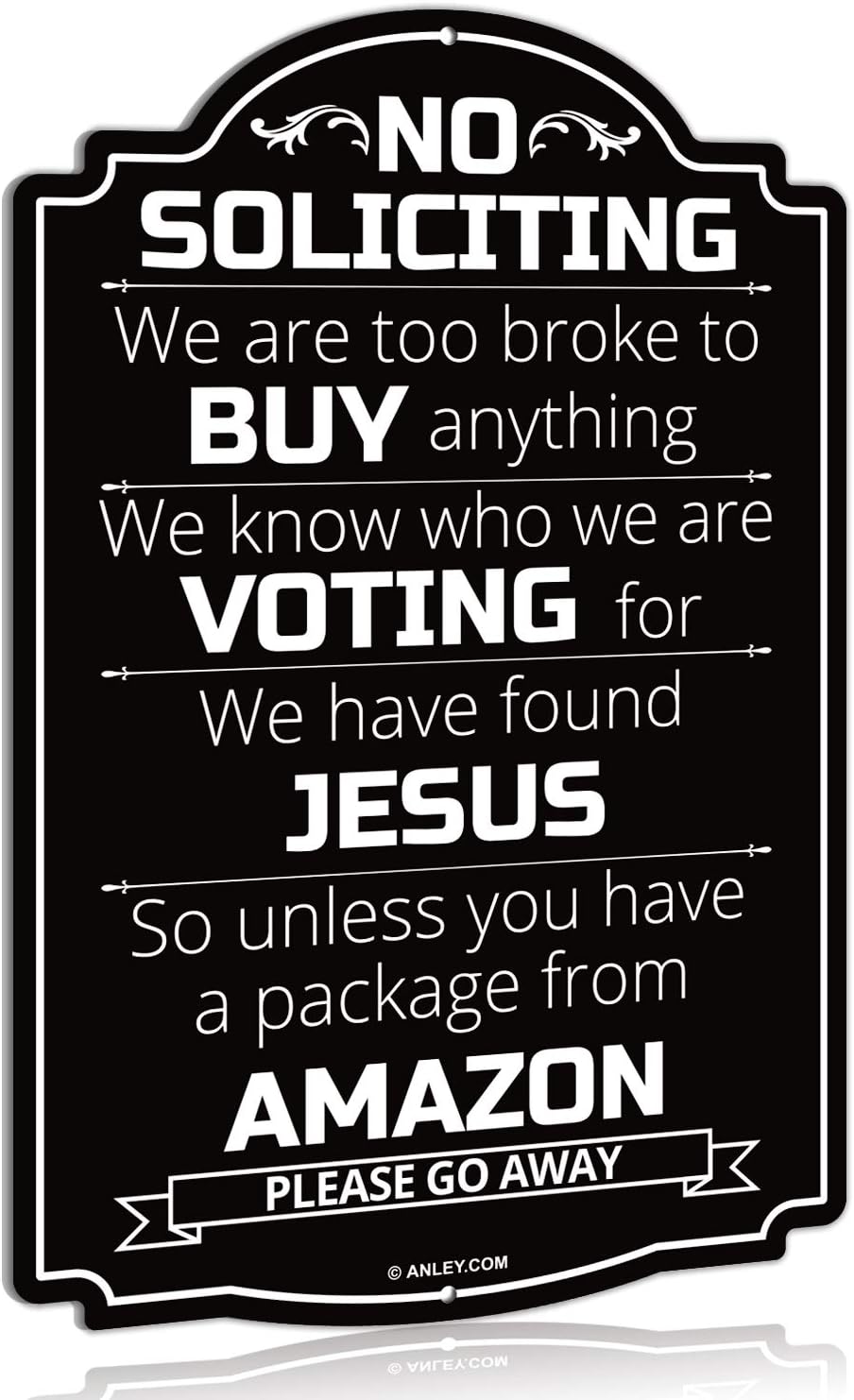 ANLEY No Soliciting Sign for Home and Business, Do Not Ring The Bell ...