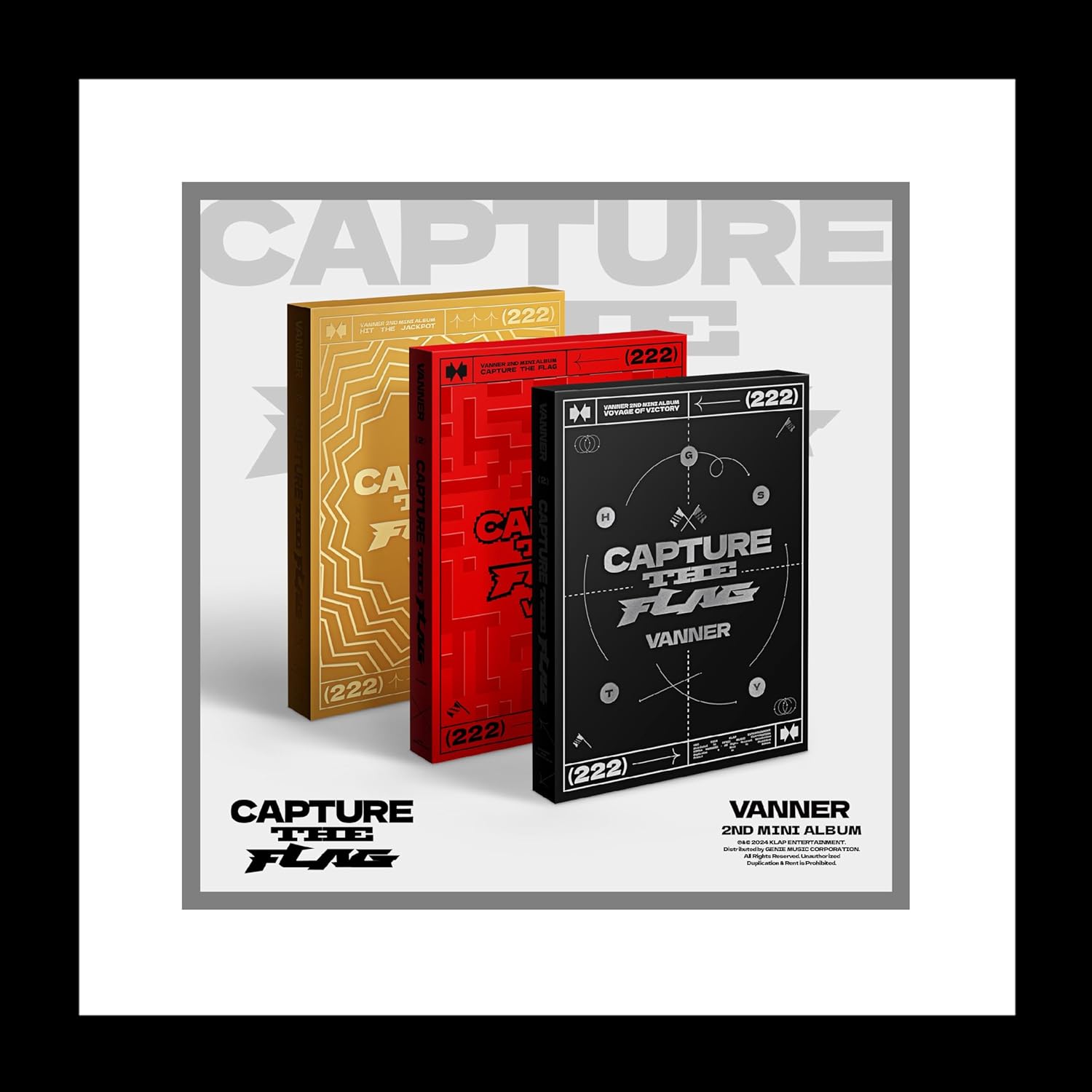 Amazon.com: VANNER Capture The Flag 2nd Mini Album Full 4 Version SET ...