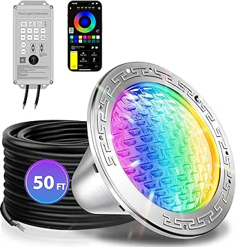 Amazon.com : CAtArt 10 Inch Pool Lights for Inground Pool, Color ...