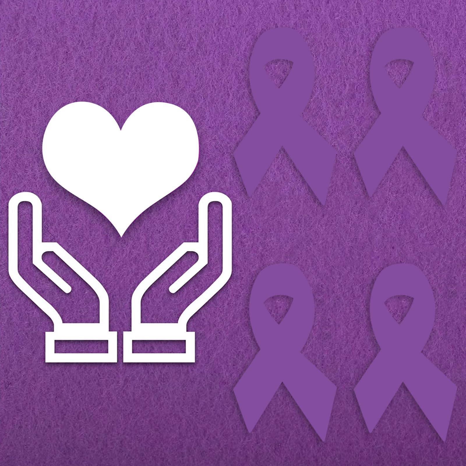 Snapklik.com : 0.75 1.28 Purple Ribbon Awareness Sticker, 500 PCS ...