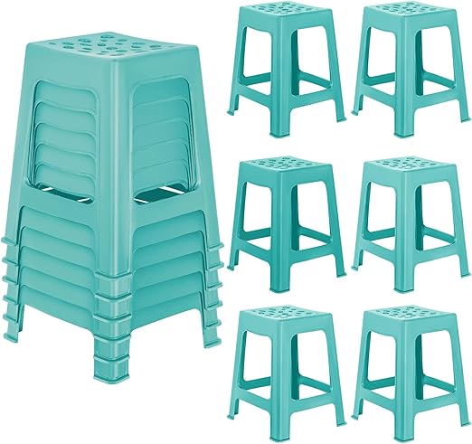 Amazon.com: Leinuosen 6 Pcs Plastic Stool for Classroom 18 Inch ...