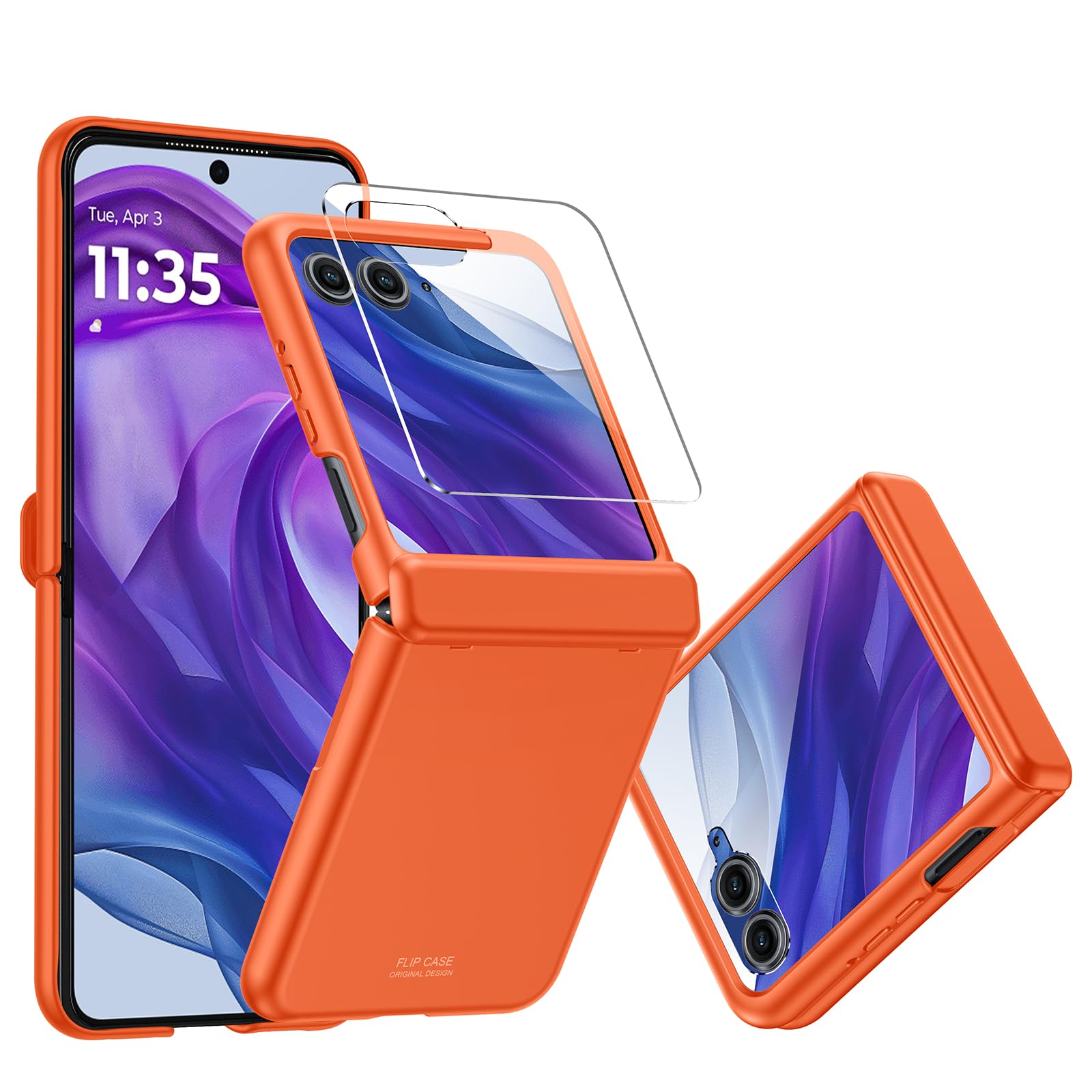 Amazon.com: CENMASO for Motorola Razr Plus 2024 Case, Razr + 2024 Case with Hinge Protection ...