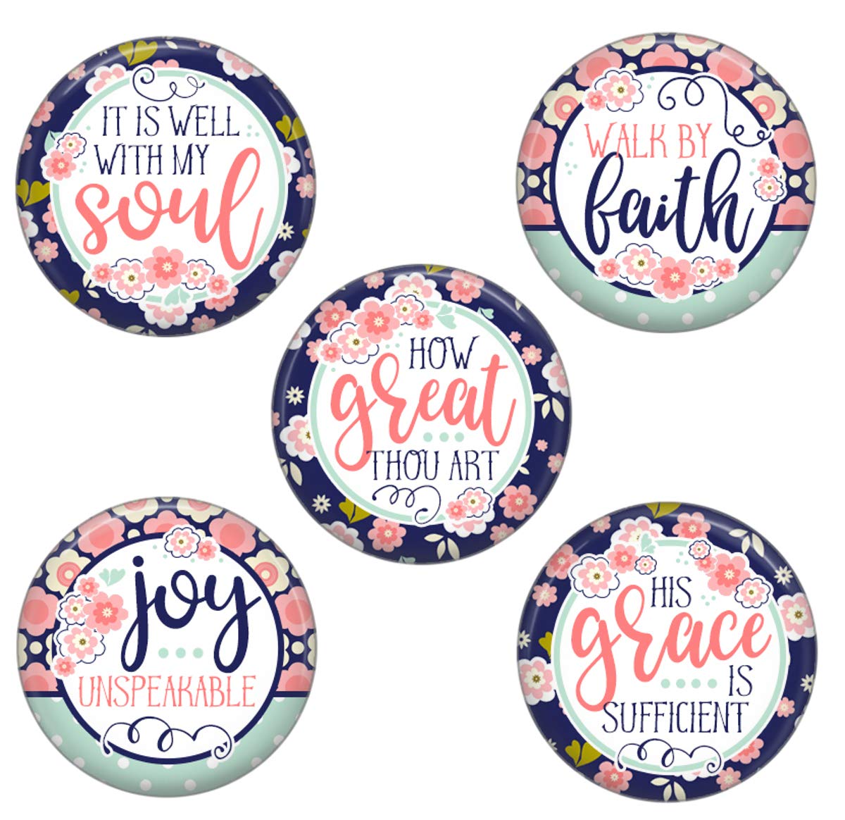 Amazon.com: Christian Inspirational Magnets for Fridge Office and ...