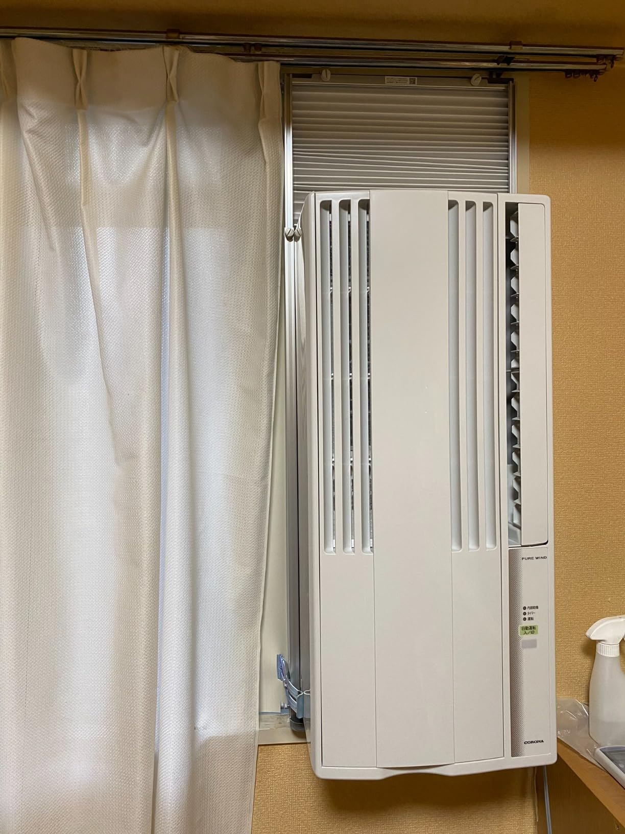 Amazon.co.jp: CORONA CW-16A4(WS) Window Air Conditioner, Wind Air Conditioner, Relala (Cooling ...