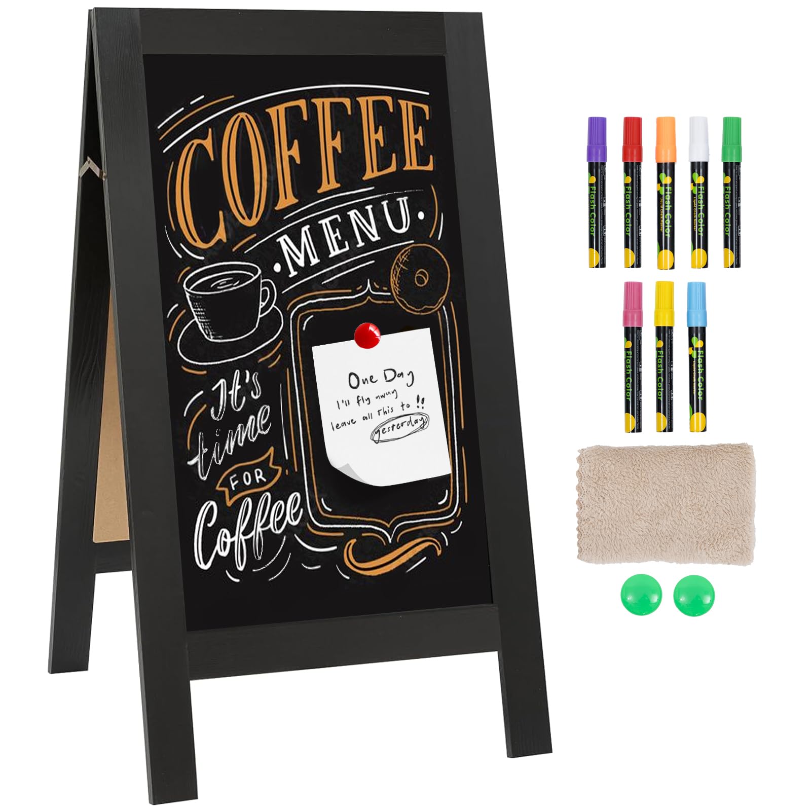 Amazon.com : TEAKMAMA Chalkboard, A Frame Chalk Board Sign Board, 40" x ...