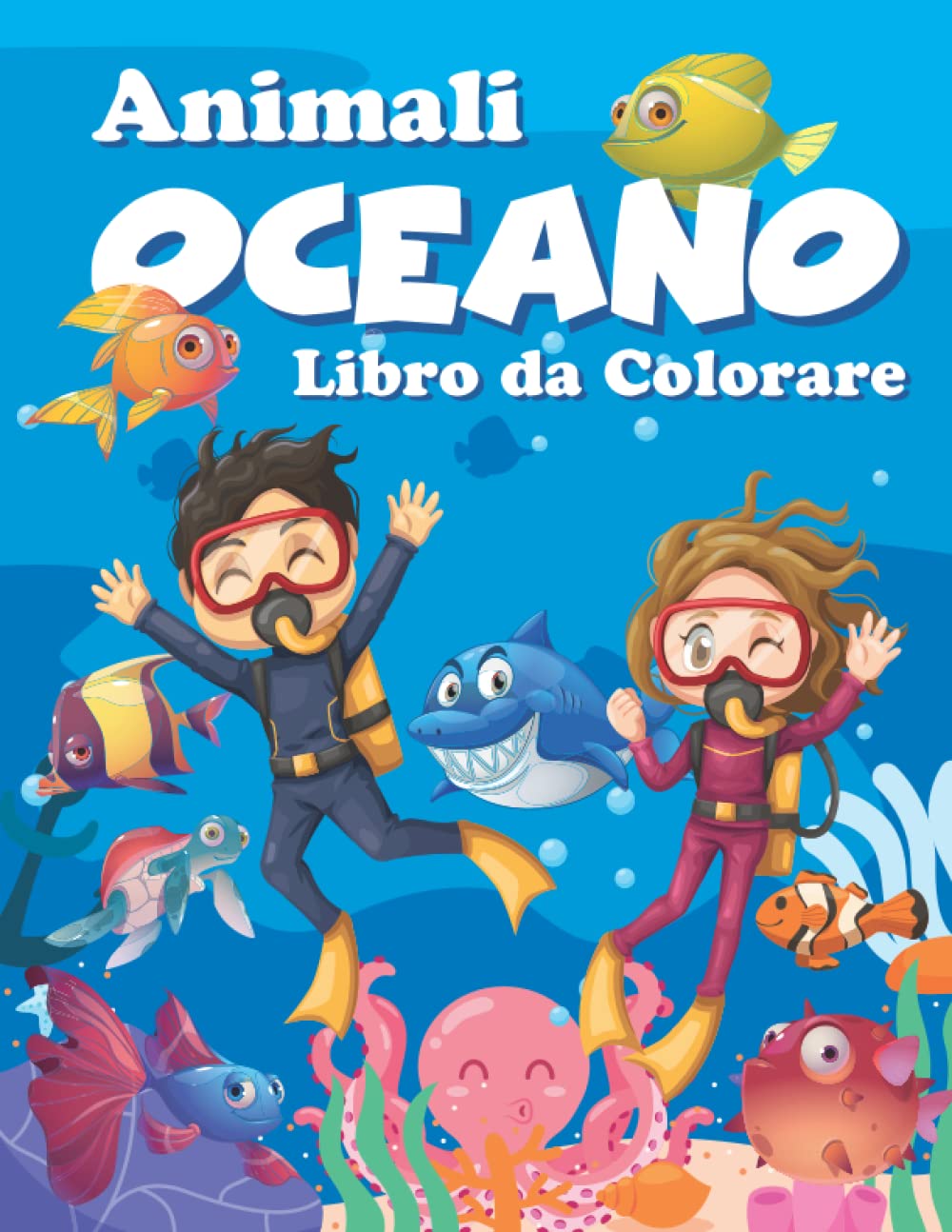Animali Delloceano Libro Da Colorare Disegni Da Colorare Con ...