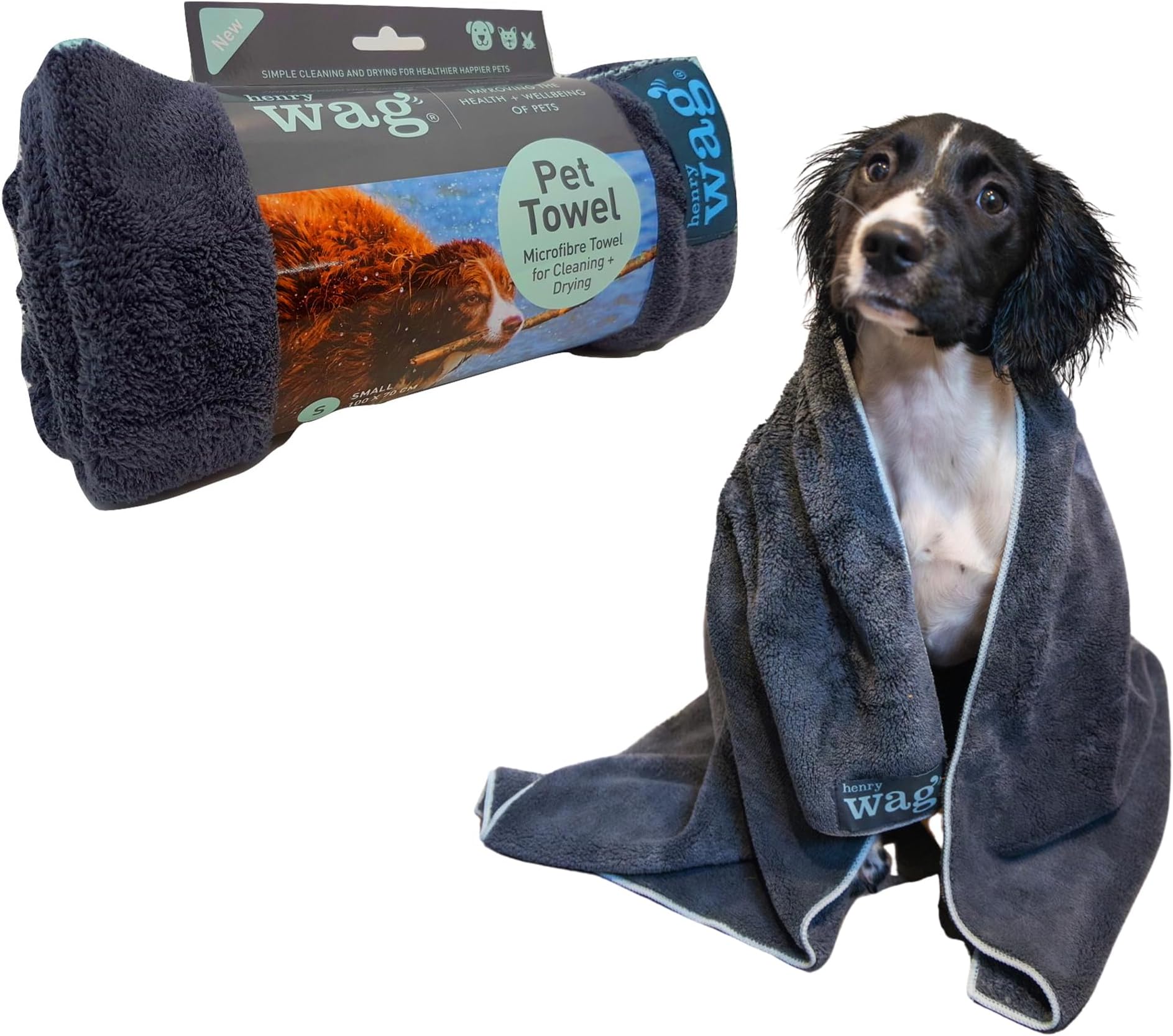 SnuggleSafe Micro Fibre Dog Pet Towel, Big : Amazon.co.uk: Home & Kitchen