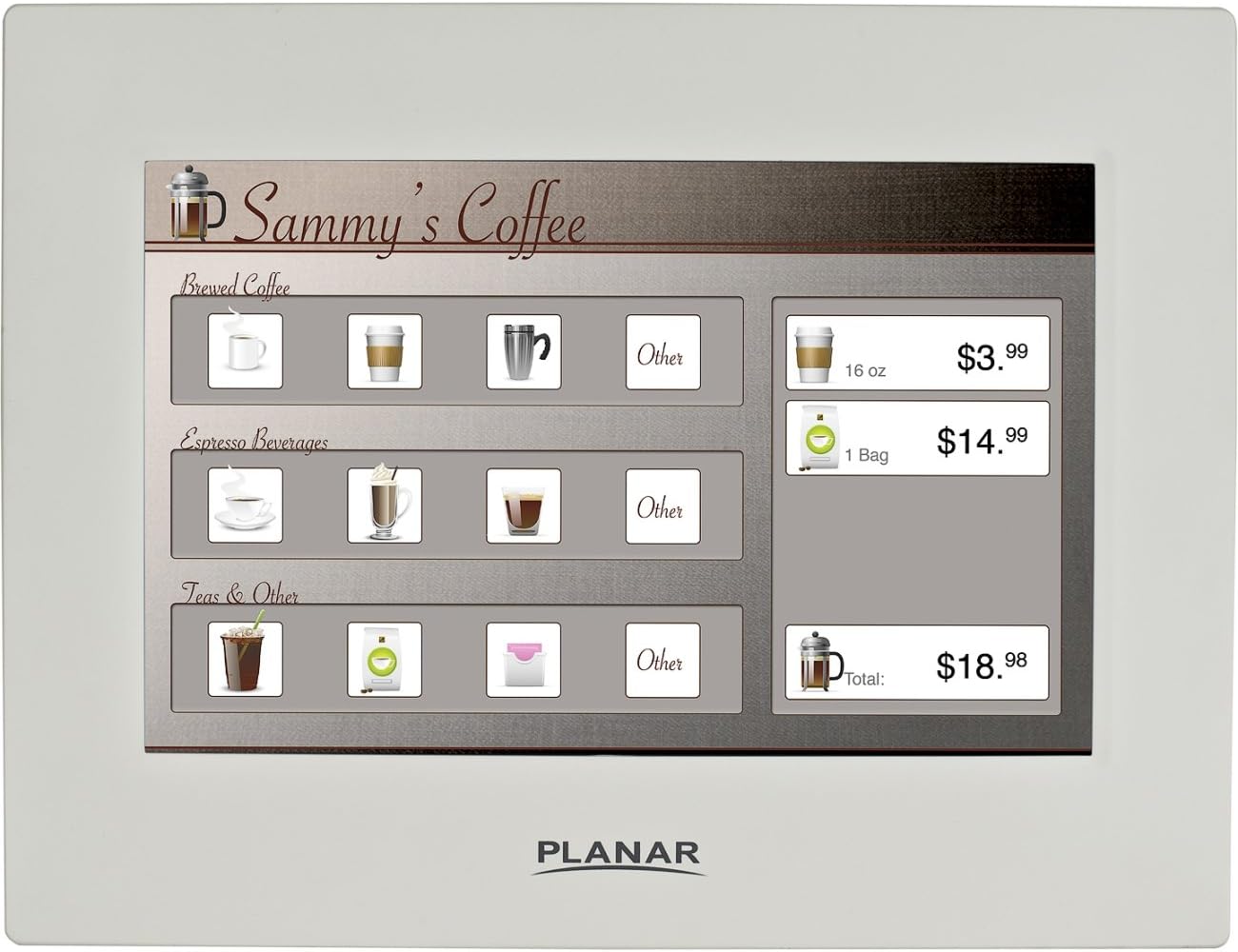 Planar LT1201MSR Point of Sale Touch Screen Monitor : Amazon.ca ...