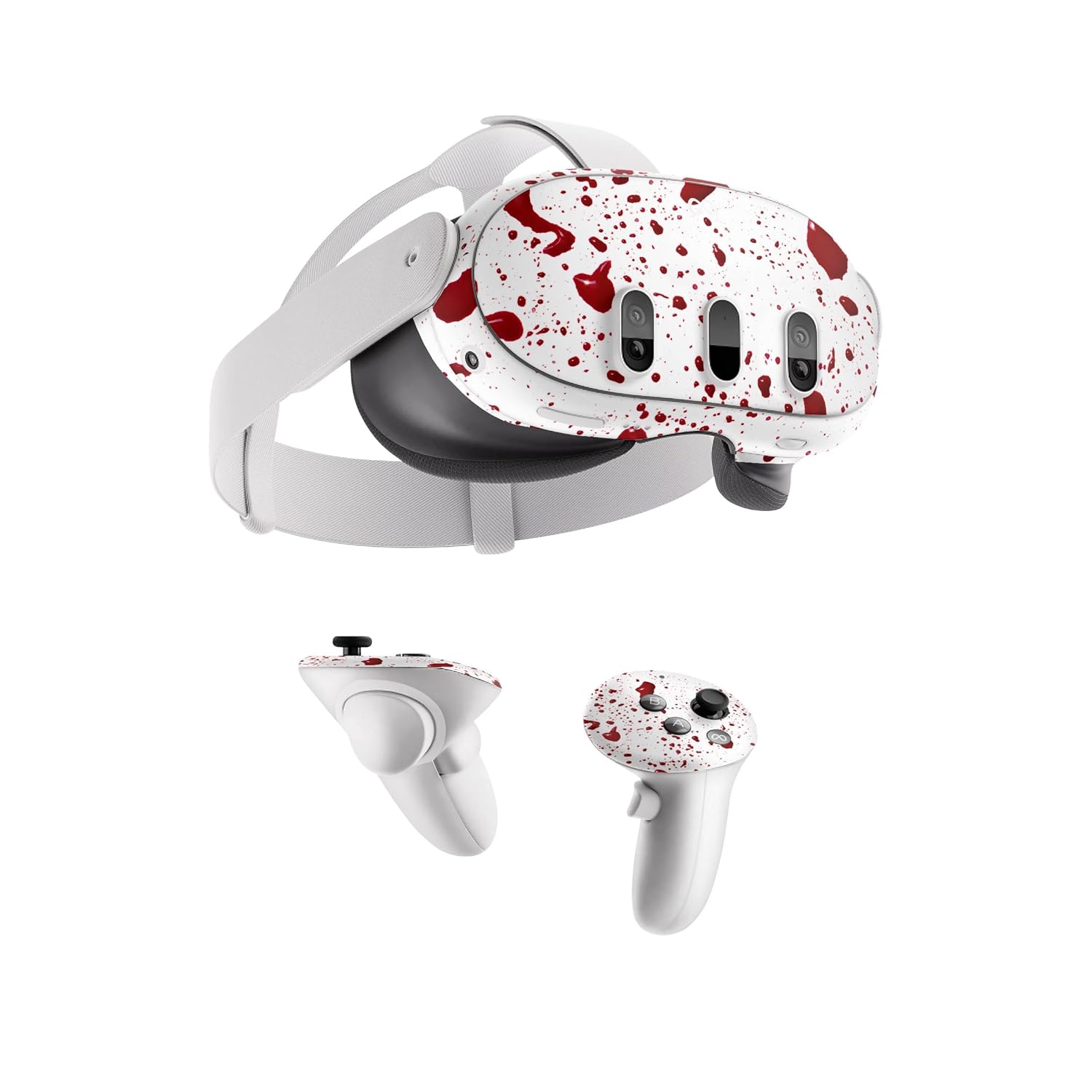 Amazon.com: ZOOMHITSKINS Compatible with Meta Quest 3 Controllers & VR ...