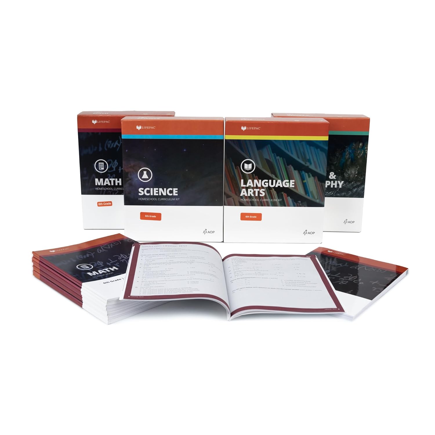 Amazon.com: LIFEPAC 6th Grade 4-Subject Set: 9780740325229: Alpha Omega ...