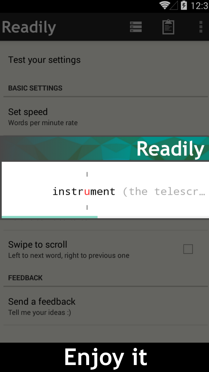 Readily: free speed reader:www.amazon.com:Appstore for Android