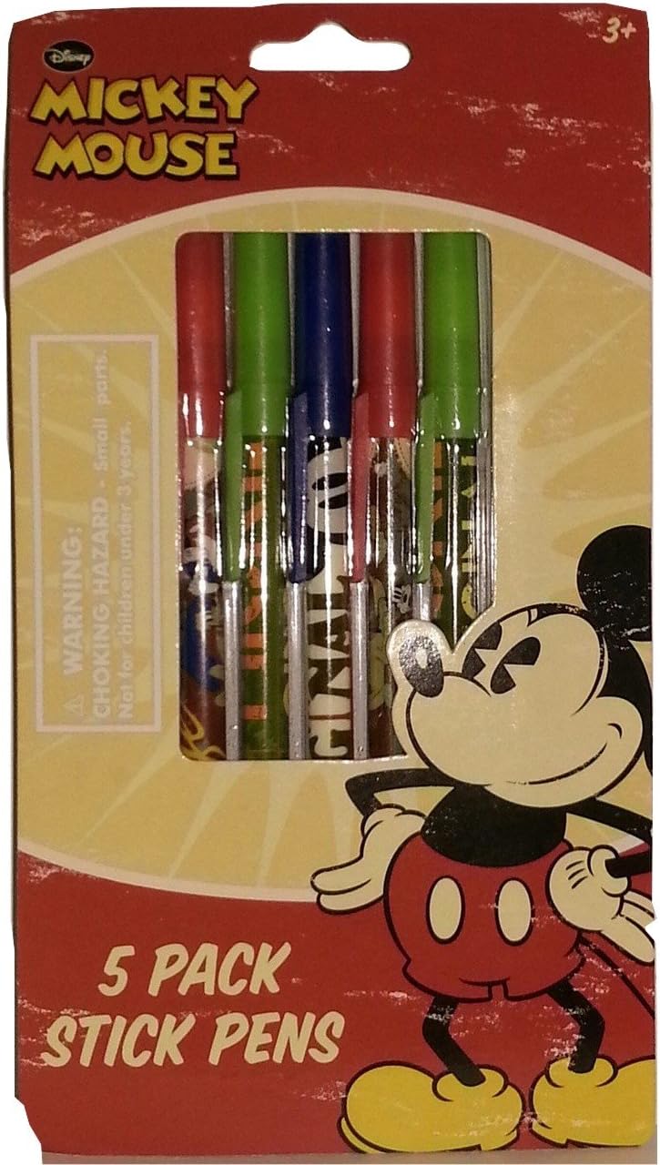 Amazon.com : Disney Mickey Mouse Stick Pens : Toys And Games : Office ...