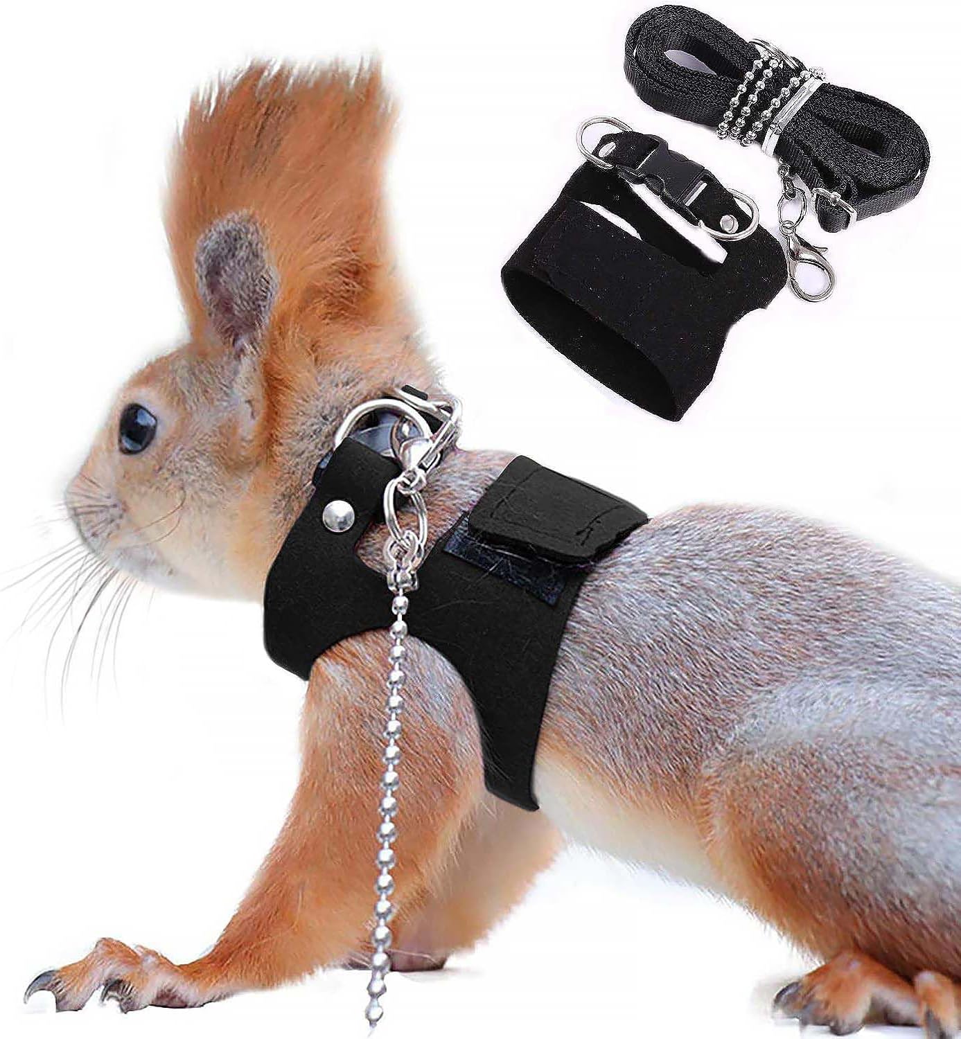 Squirrel Traction Rope Strap Anti-Biting Chain Rope, Adjustable Vest ...