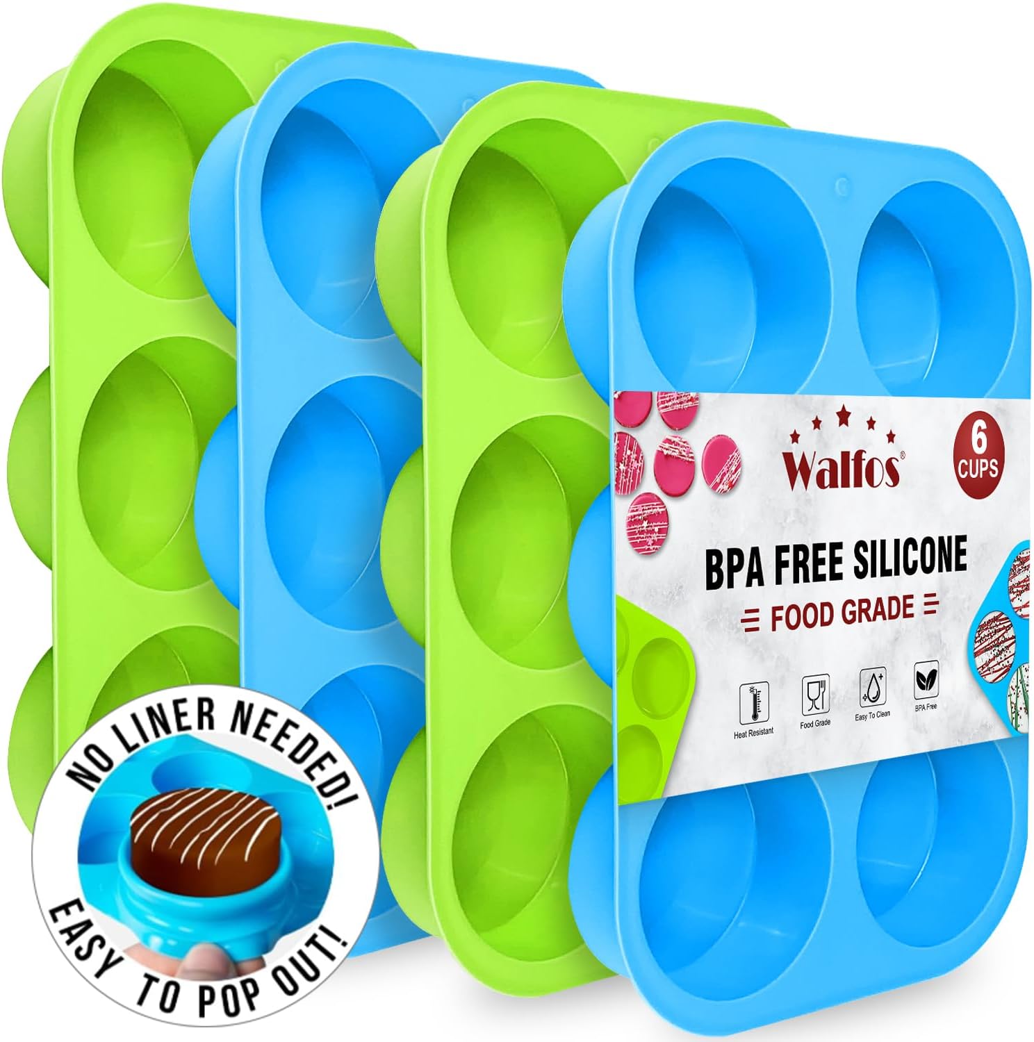 Amazon.com: 2PCS Silicone Oreo Molds, LCCOWOT 12 Cavity Cookie ...