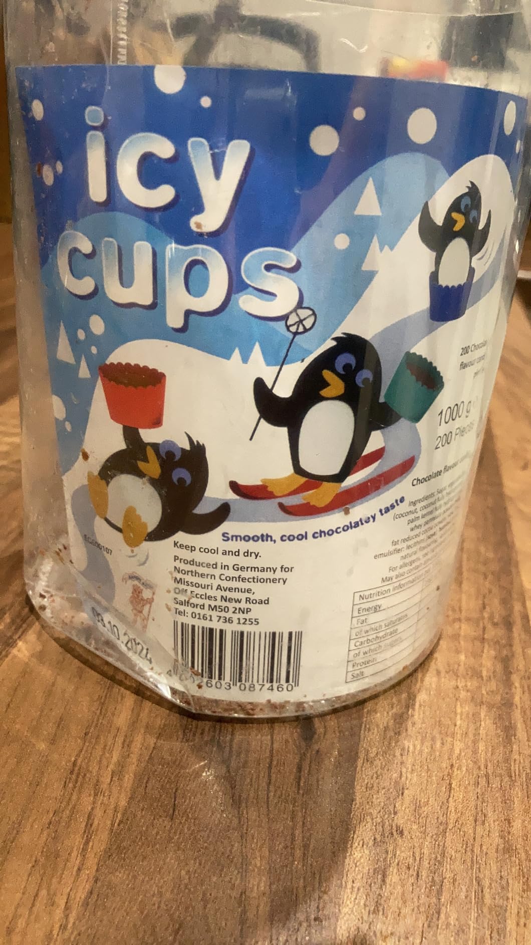 Hannah's Candy Chocolate ICY Cups (tub of 200)… : Amazon.co.uk: Grocery