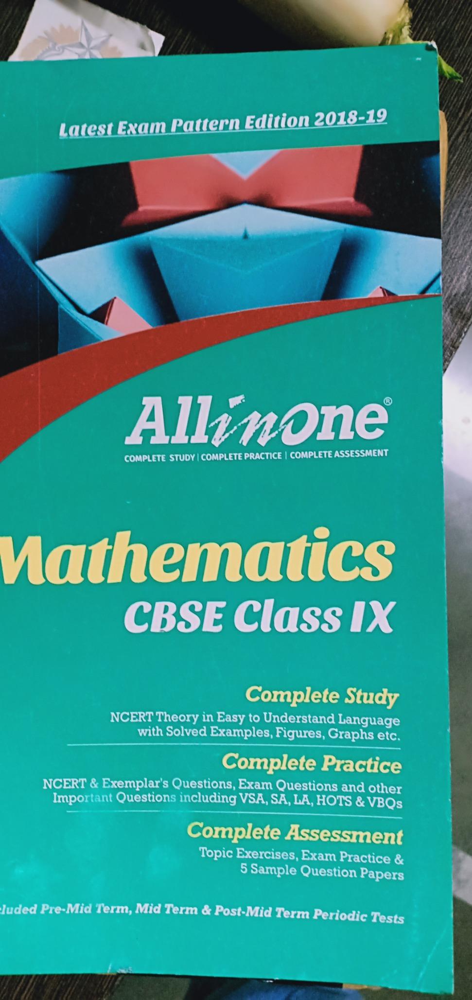 CBSE All In One Mathematics CBSE Class 9 for 2018 - 19 Amit Rastogi and ...