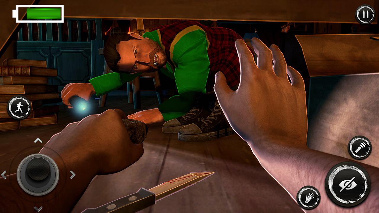 Scary Home Neighborhood Haunted House 3D Game: Scary Idle Run Survival ...