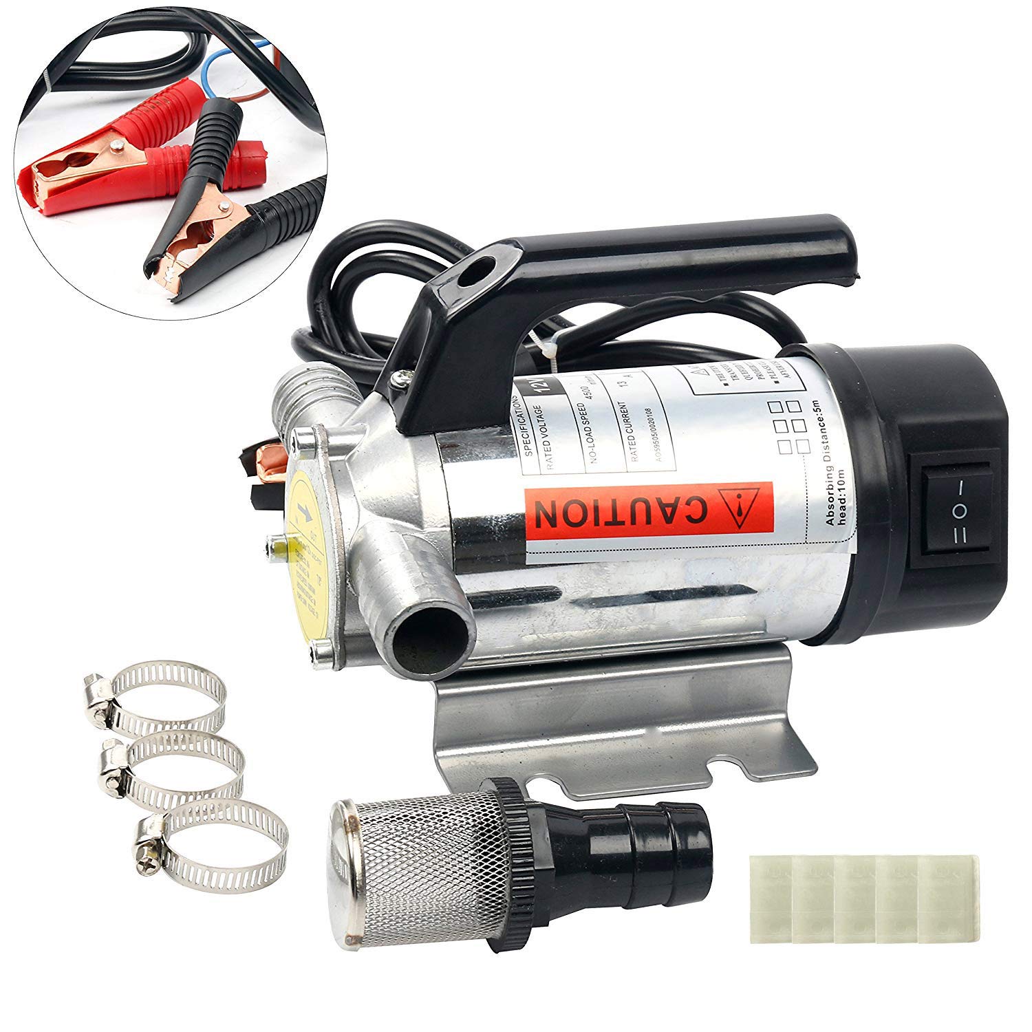 Fuel Transfer Pump Biltek 12 Volt Fuel Oil Transfer Pump Diesel ...