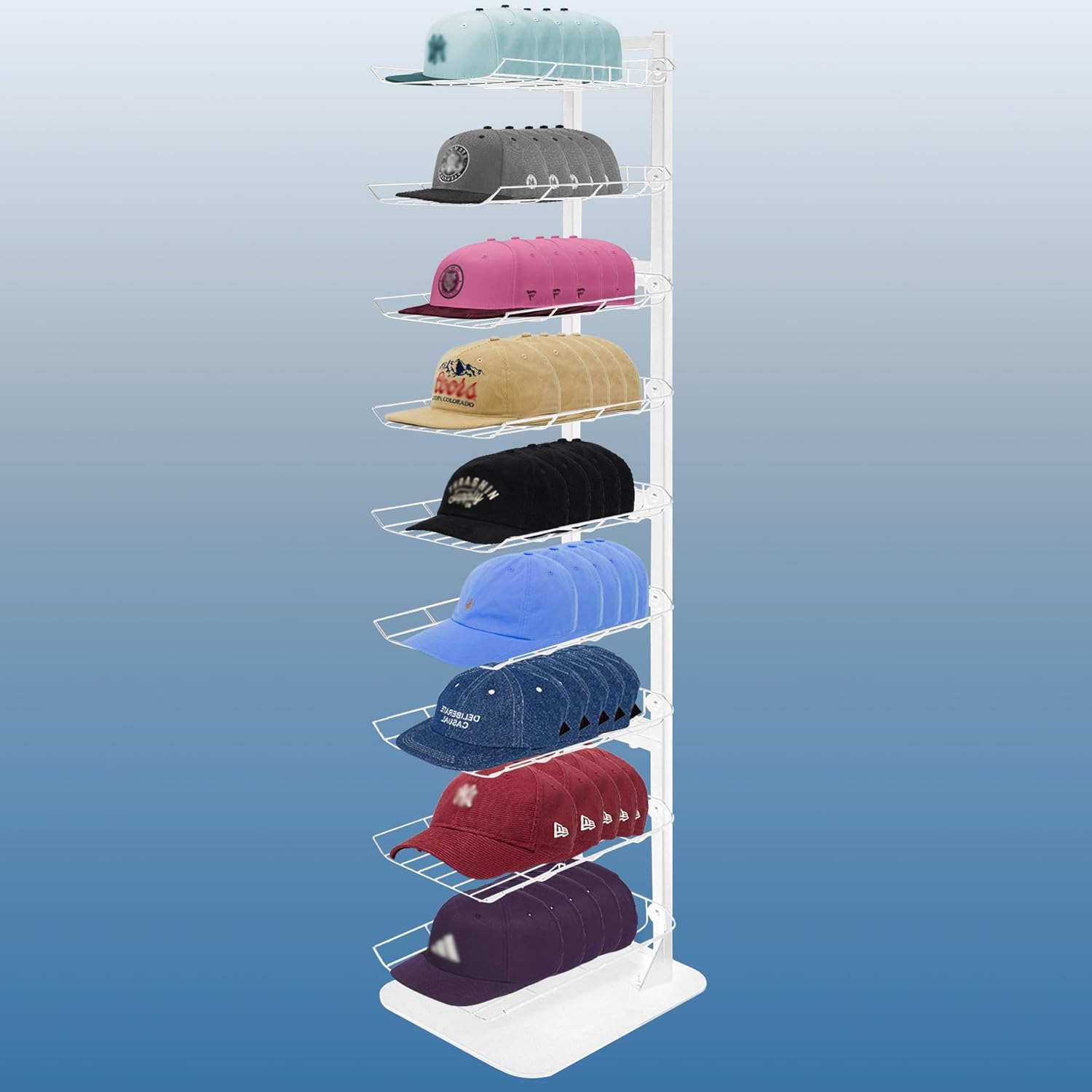 Amazon.com: koretech Hat Display 9 Tier, Hat Rack Stand Up to 70 Caps ...
