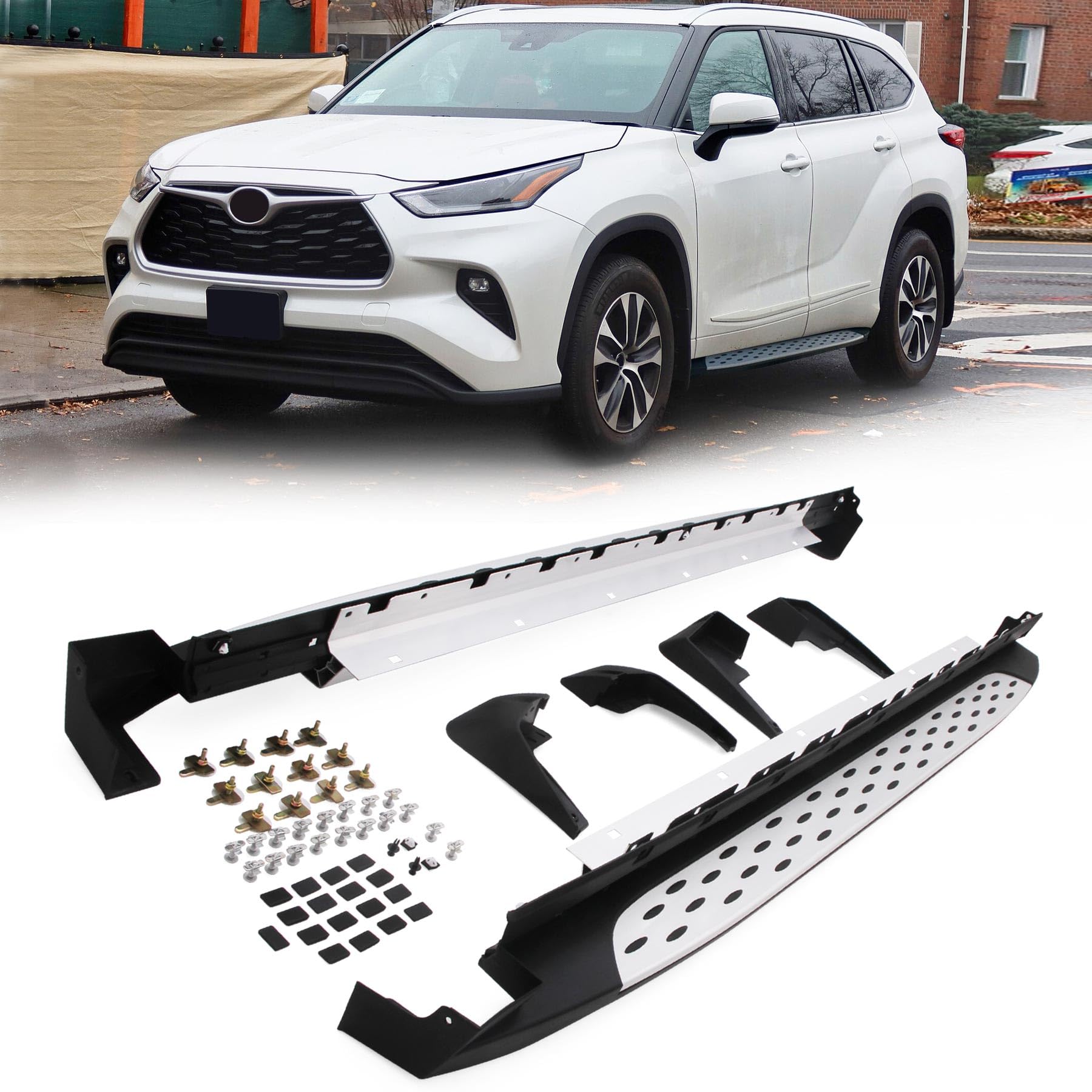Snapklik.com : Etesan Stainless Steel Running Boards Fit For Toyota ...