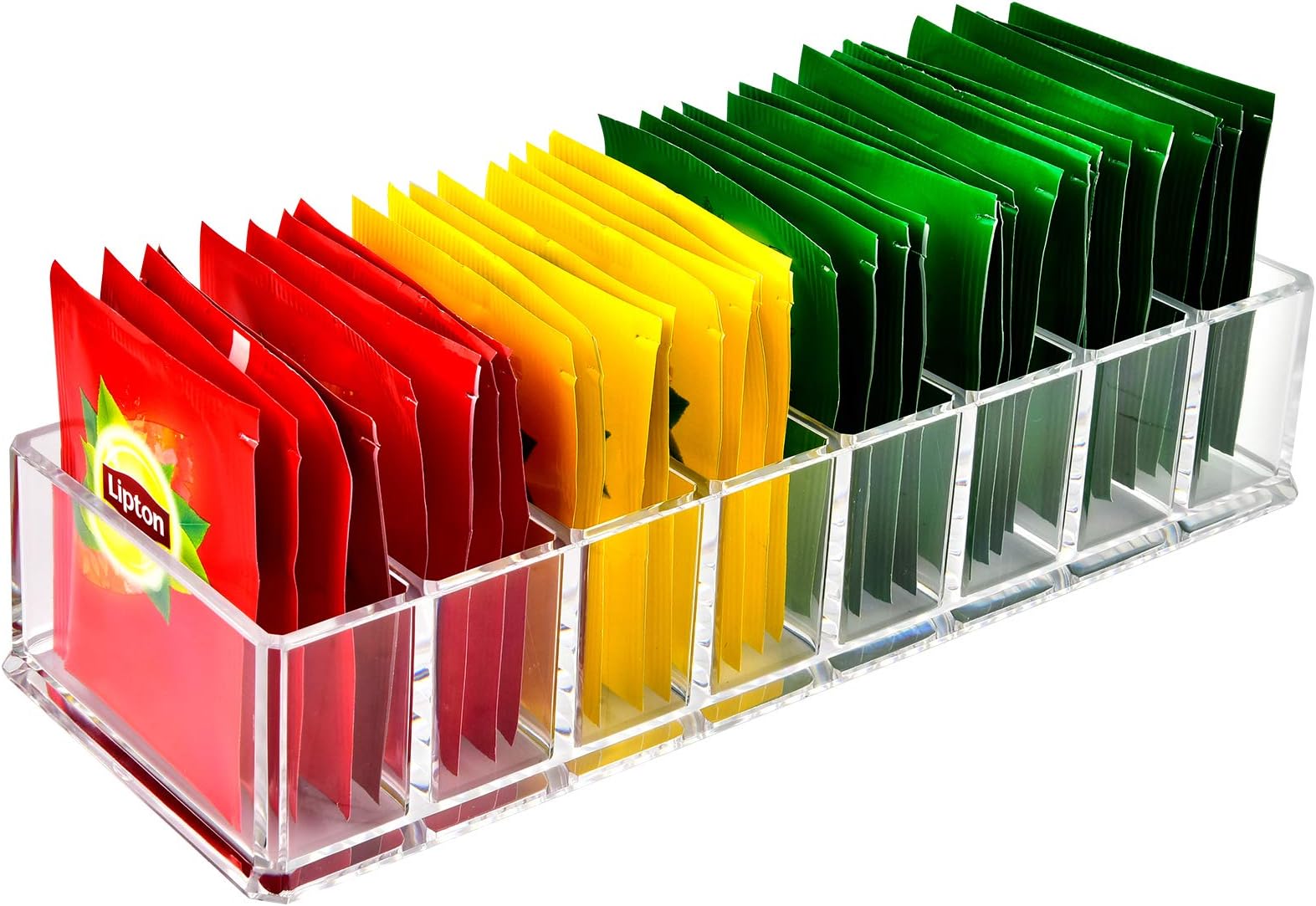 Amazon.com: Baflan Tea Bag Organizer Caddy - Metal Tea Box Storage ...