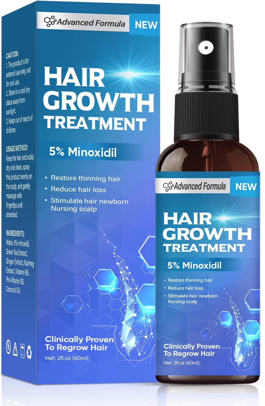 Amazon.com : Hair Growth Serum- Stronger, Thicker and Longer Hair ...