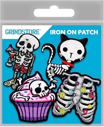 Amazon.com: Grindstore Cute & Creepy Patch Pack - 4 Different Designs ...