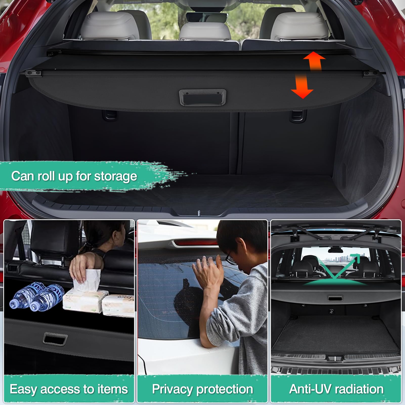 Snapklik.com : Cargo Cover Fit For 2020-2023 2024 Mazda CX-30 CX30 ...