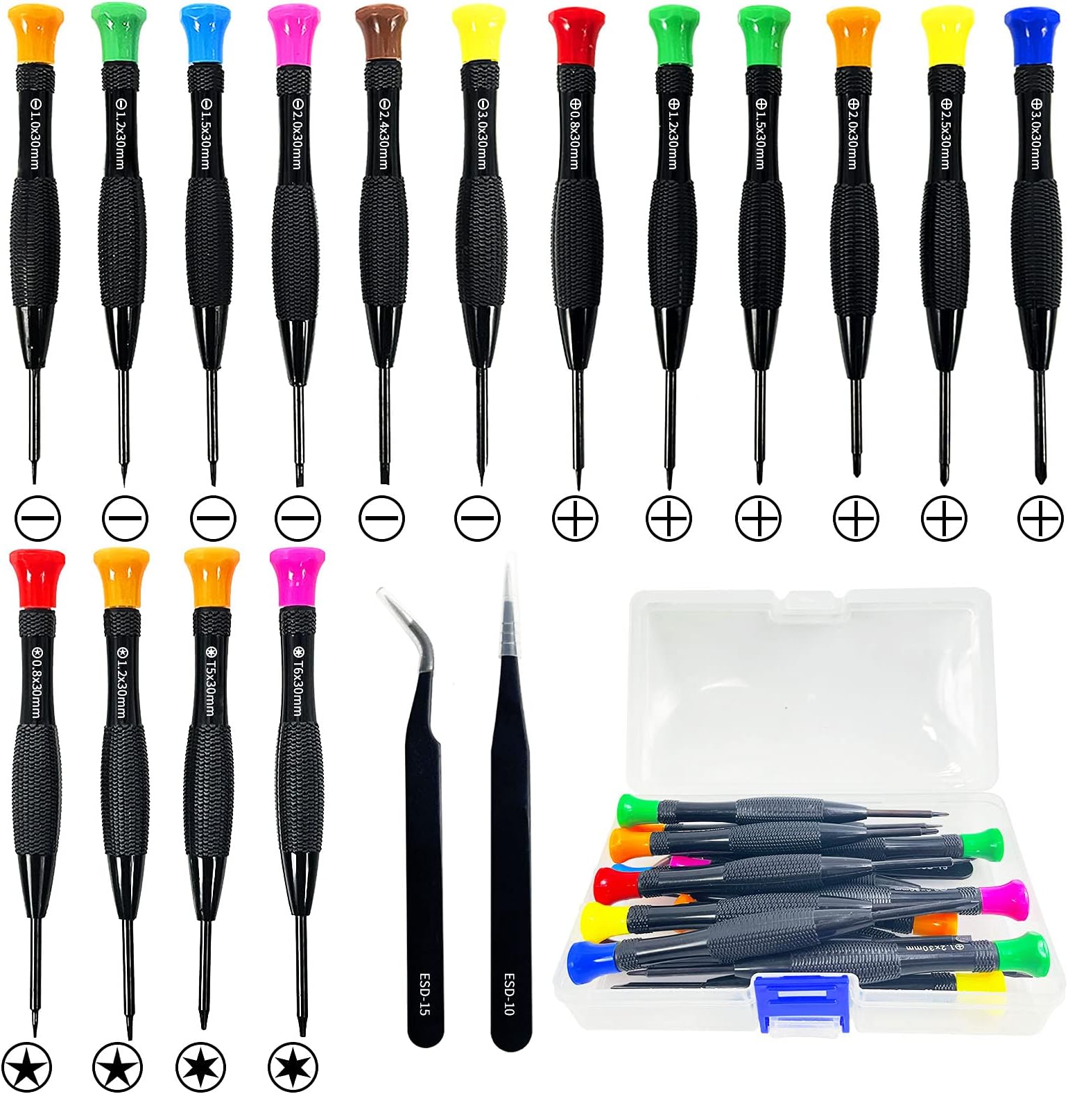 Amazon.com: 24 in 1 Mini Screwdriver Set, Micro Precision Screwdriver ...