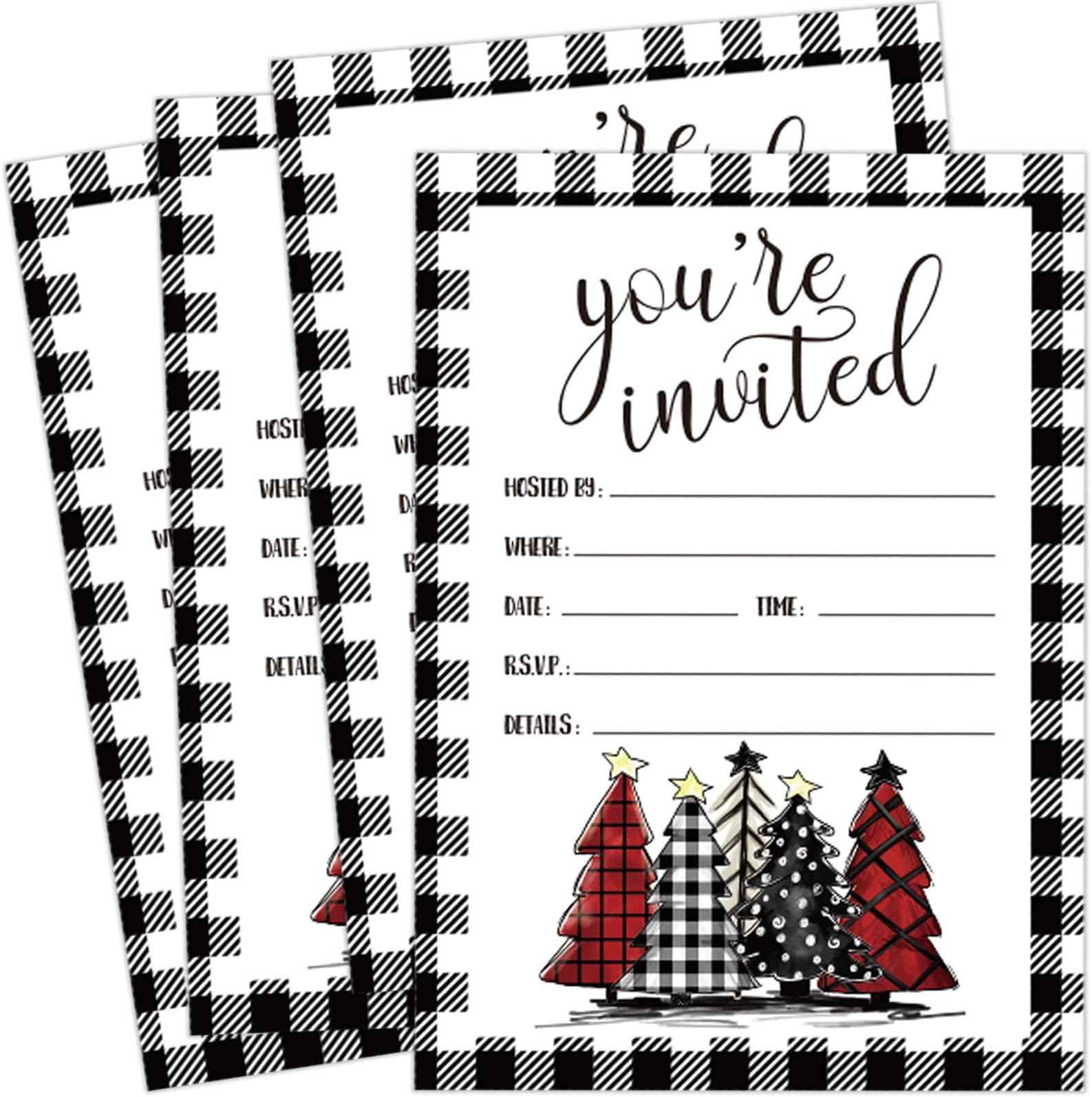 Amazon.com: Your Main Event Prints Christmas Party Invitation ...