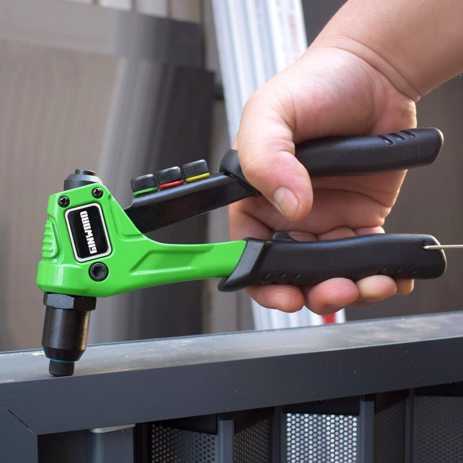 Snapklik.com : GINWORD Rivet Gun, Pop Rivet Gun,Rivet Gun Kit, 200Pcs ...