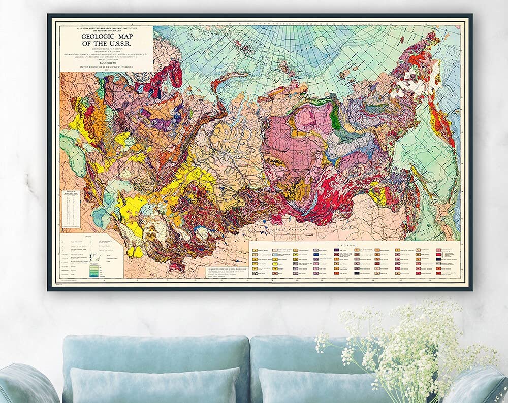 Mg Global Geologic Map Of The Union Of Soviet Socialist | Desertcart Japan