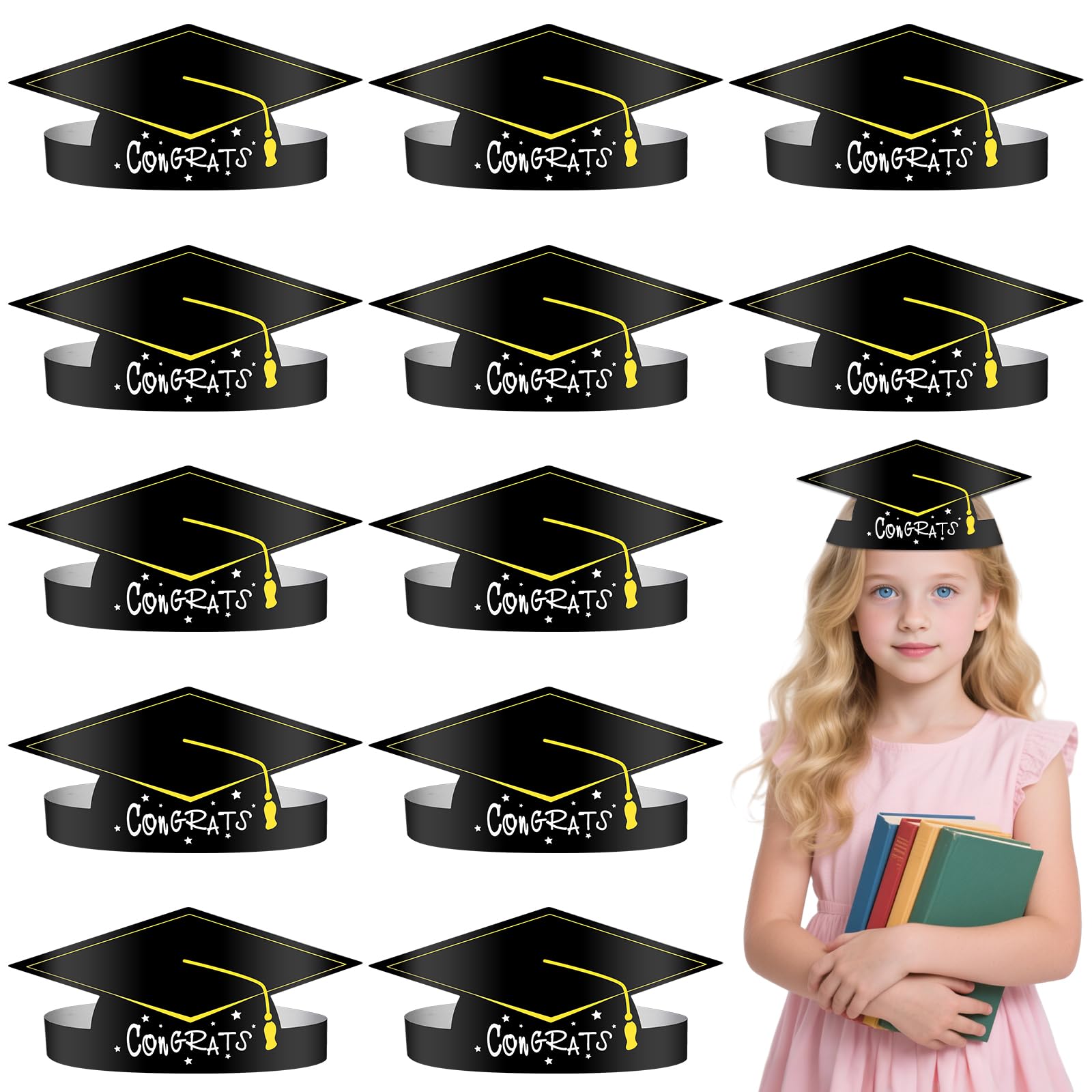 Preschool Graduation Decorations 24 PCS Preschool Graduation Caps Class ...