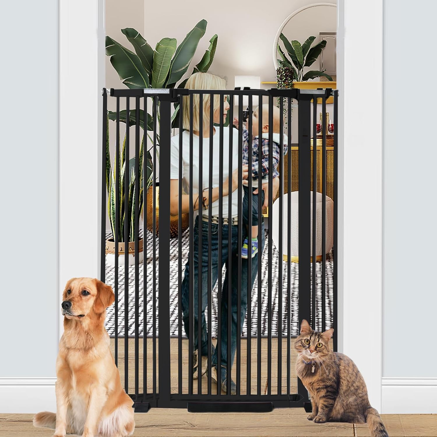 Amazon.com: SHYUJAJIE 59 Inch Extra Tall Cat Pet Gate for Doorway, 30. ...