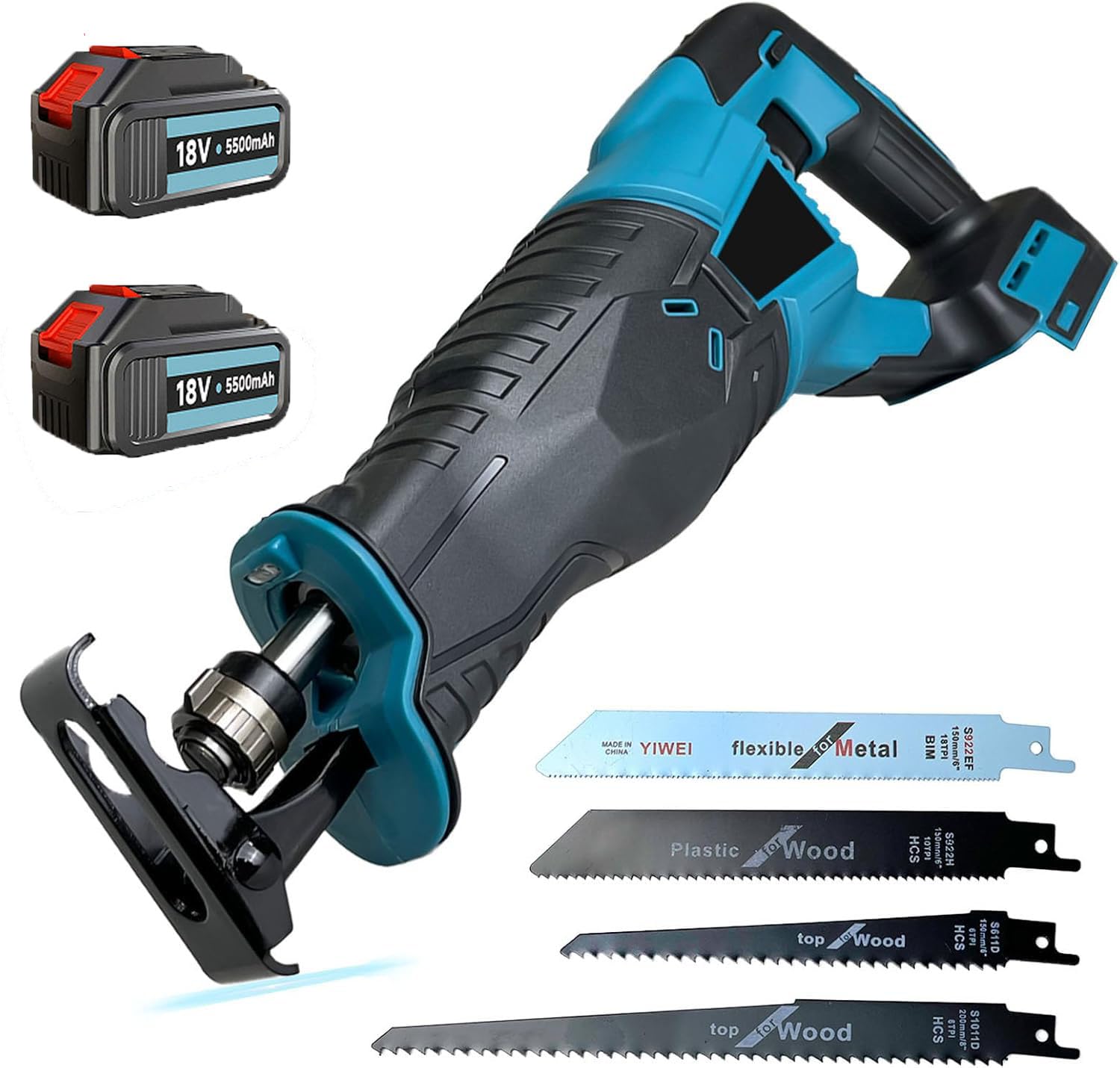 Reciprocating Saw, Compatible with Makita, 21V Cordless Reciprocating ...